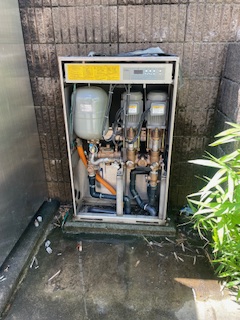 【大変！大変！警報音で近所迷惑】テラル増圧ポンプ故障・交換作業(MC5S-3232-1.1D)|東京都台東区/ ポンプ交換, 施工事例